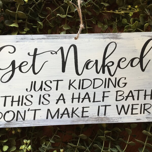Half Bath Sign - Etsy