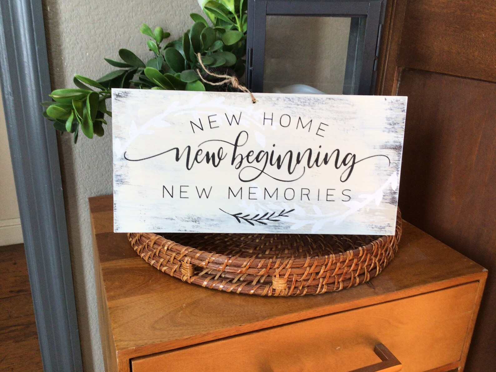 New House Wood Sign-new Home Gift New Home New Beginning New Memories ...