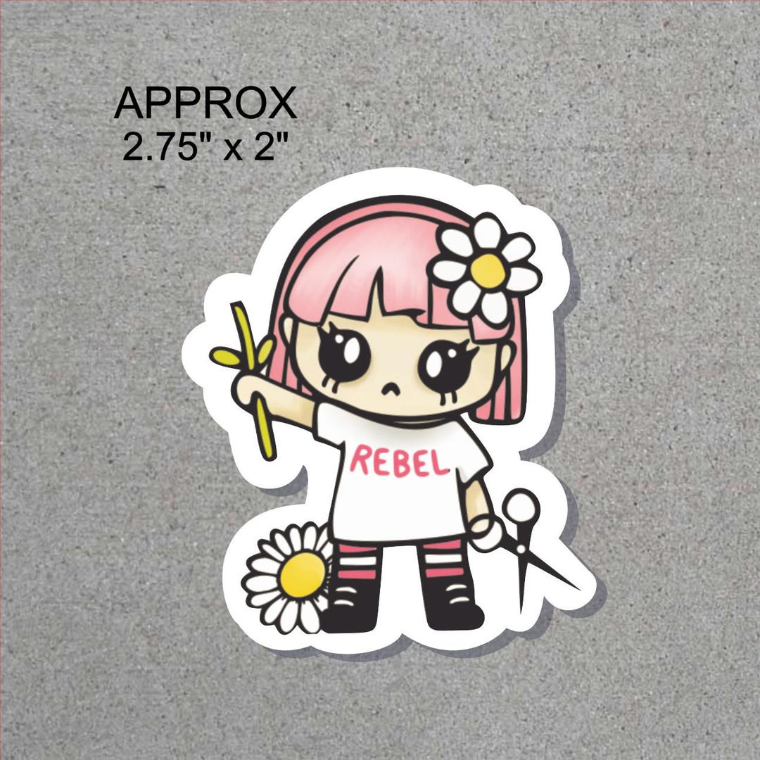 Rebel Tammy Cute Matte Vinyl Sticker - Etsy