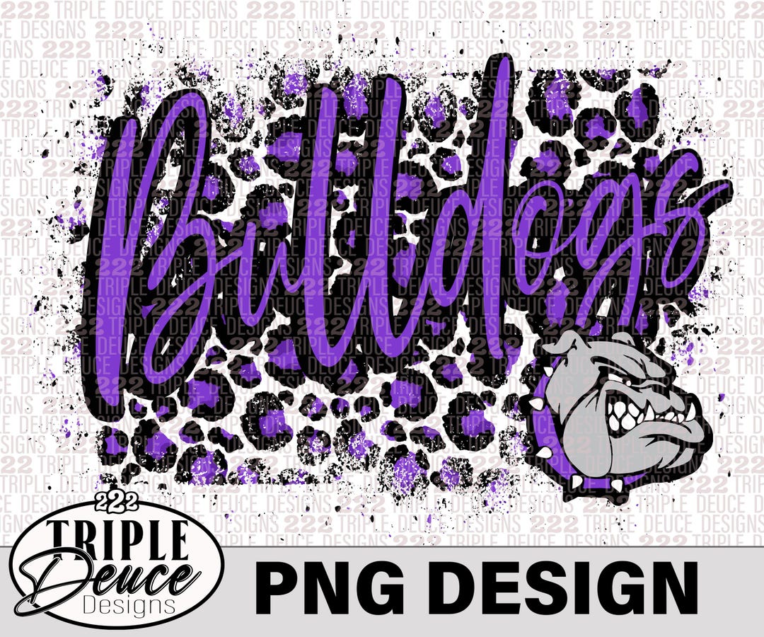 East Knox Bulldogs - Purple - PNG Design, DTF, Sublimation, School ...