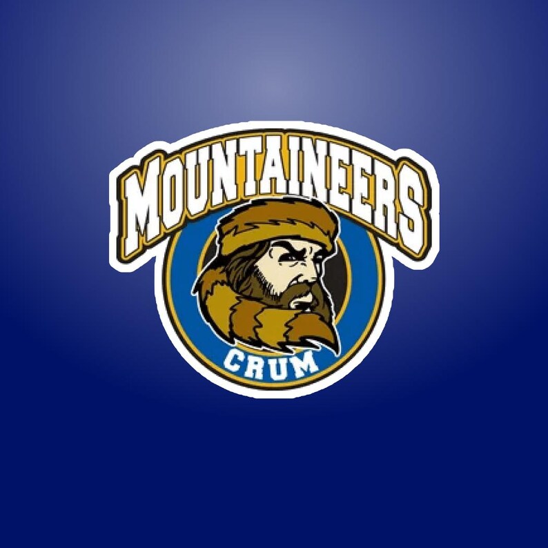 Crum Mounties Mountaineers -go Fight Win -blue-gold- PNG Design, DTF ...