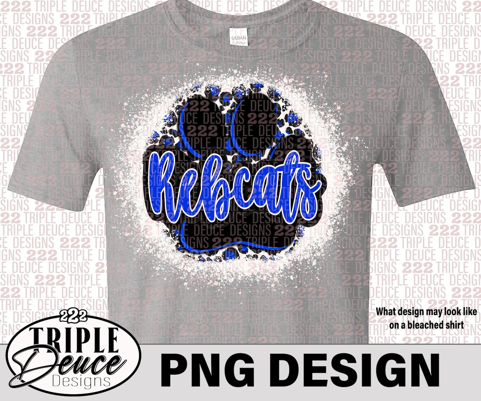 Rebcats Pawprint - Blue - PNG Design - Etsy