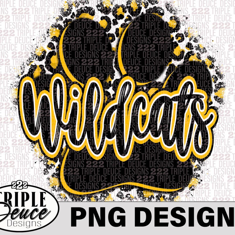 Gold Wildcat Design - Etsy