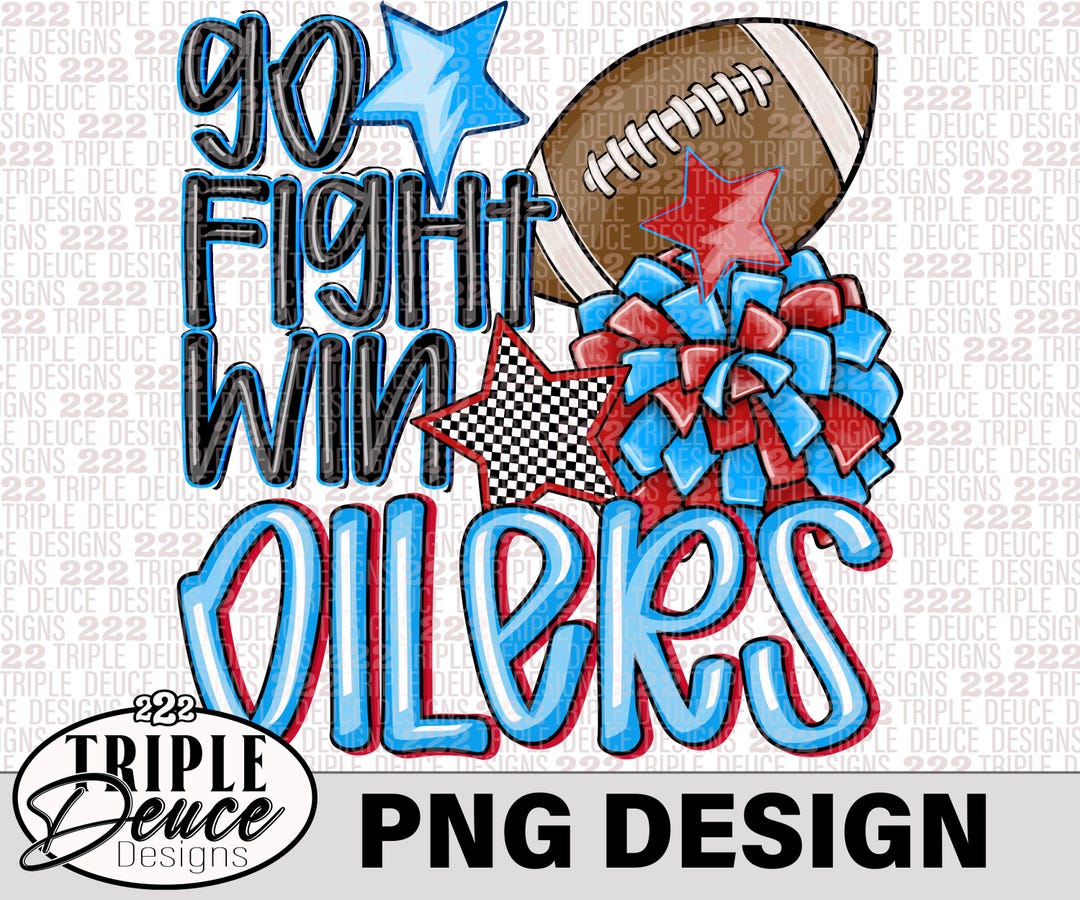 Richmond Oilers -go Fight Win -blue-red- PNG Design, Preppy Mascot - Etsy