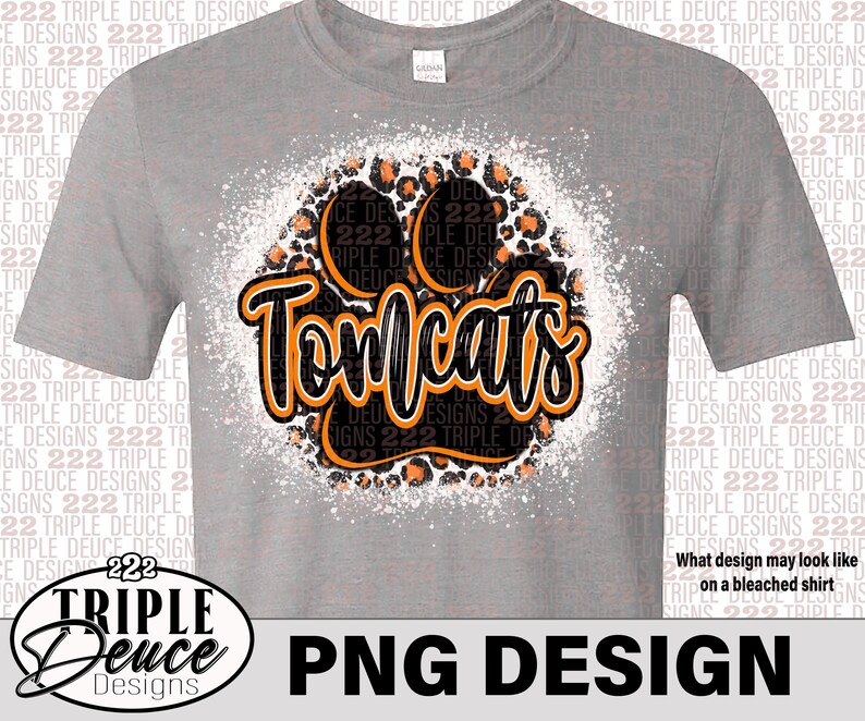 TB Tomcats Pawprint - Orange - PNG Design - Etsy