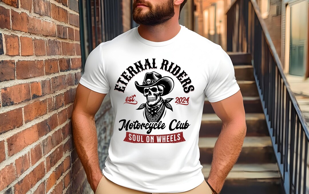 Vintage Skull Biker Tee Retro Motorcycle Rider Shirt Perfect Gift for ...