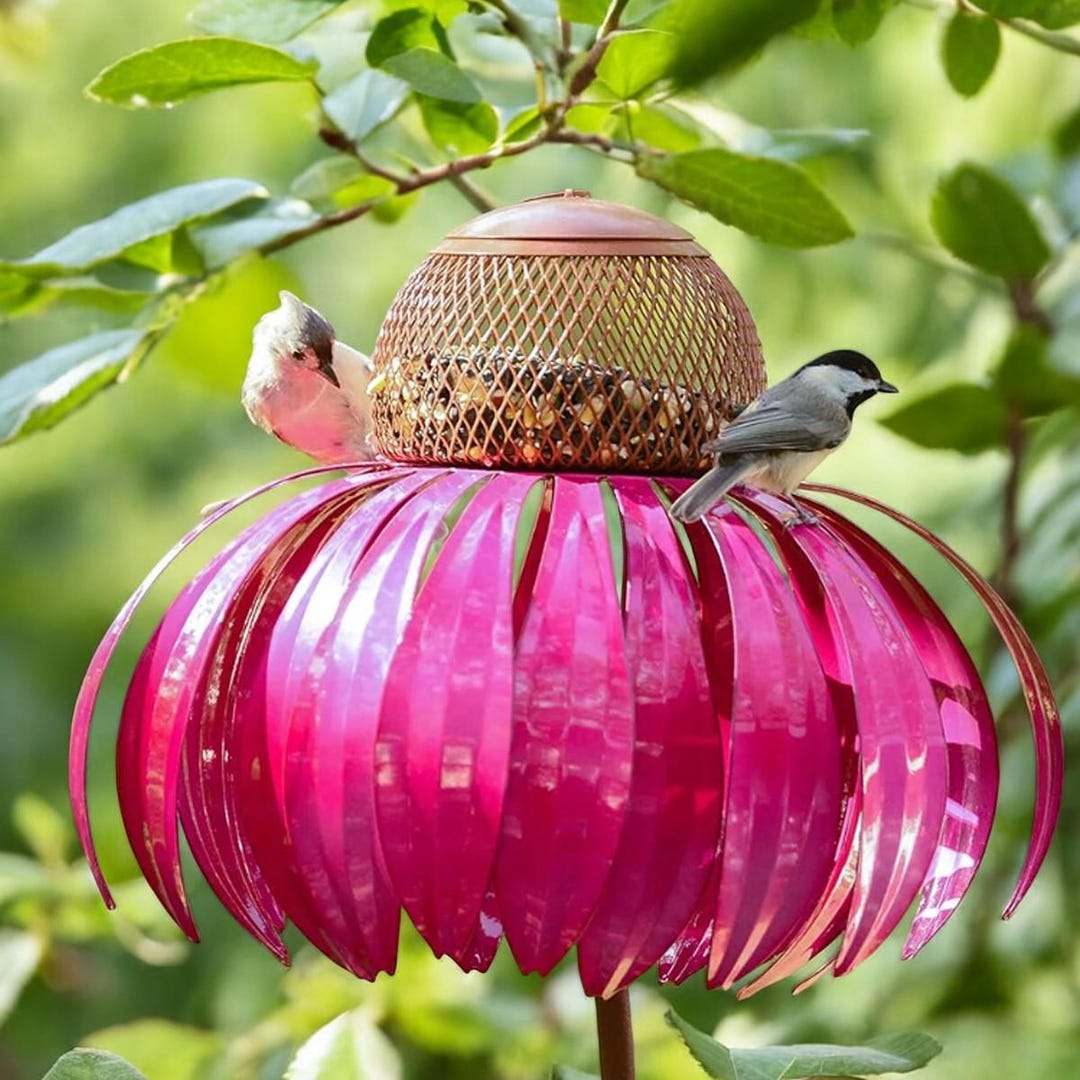 Handmade Flower-shaped Bird Feeder: Colorful Garden Decor & Perfect ...