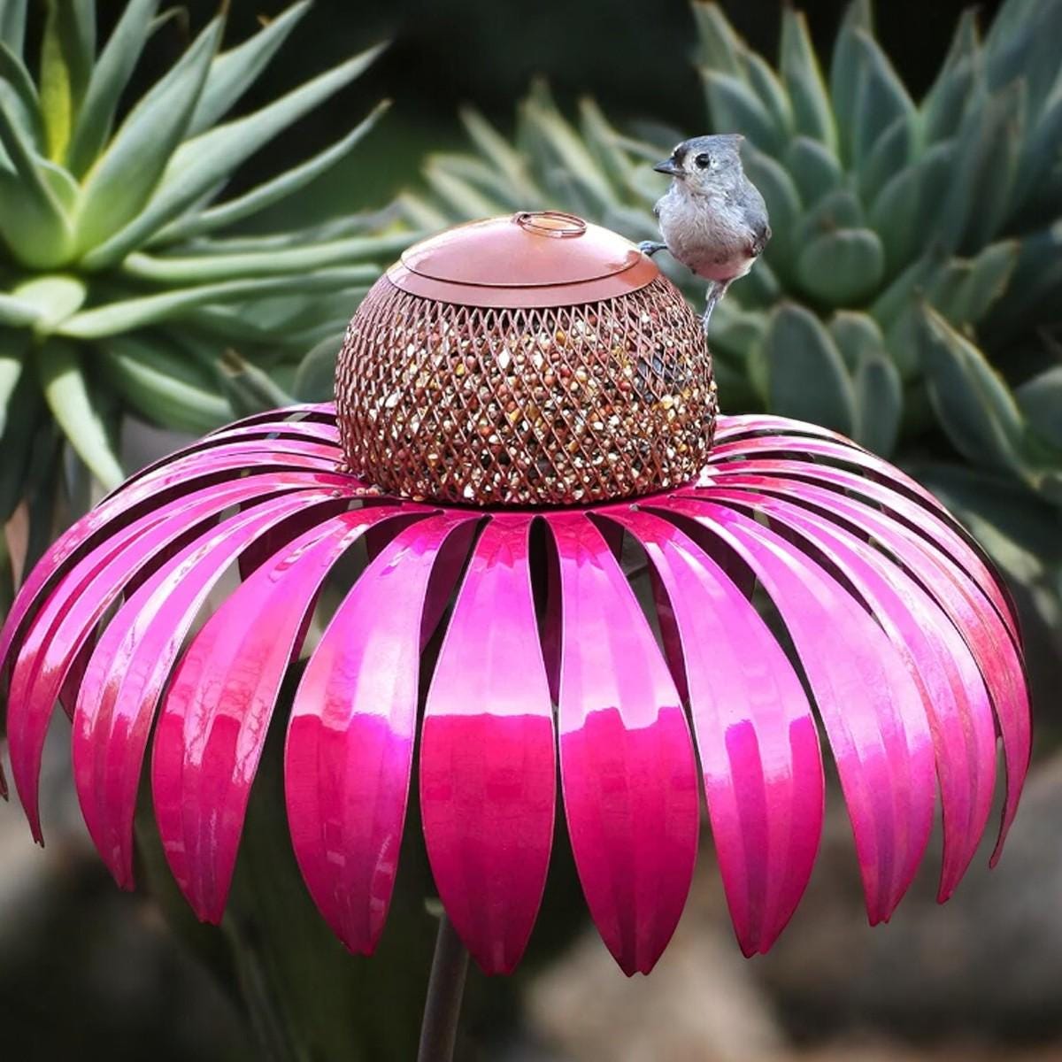 Handmade Flower-shaped Bird Feeder: Colorful Garden Decor & Perfect ...