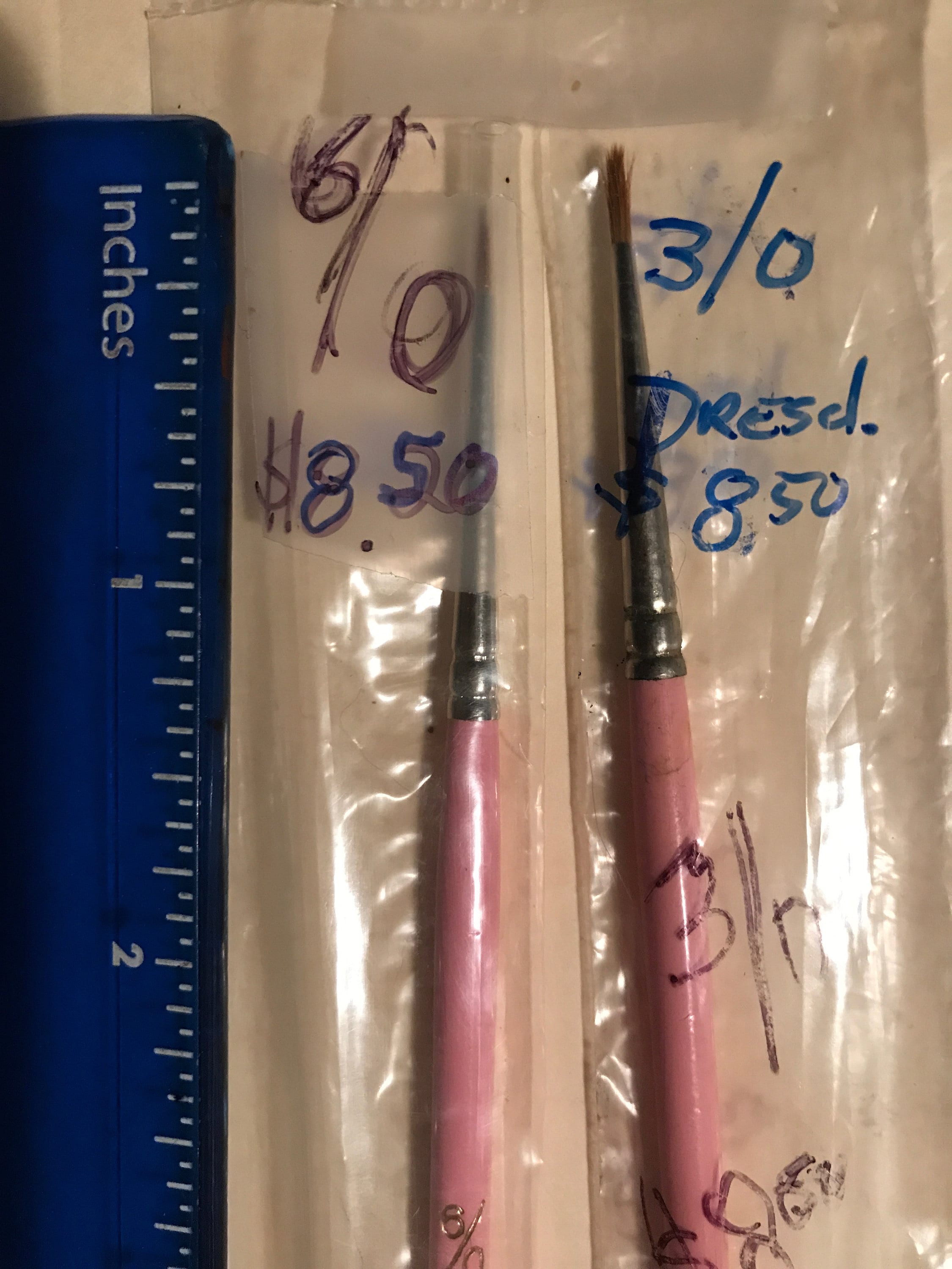 Art Brushes, China Painting Brushes, Quill and Metal Feral Brushes - Etsy