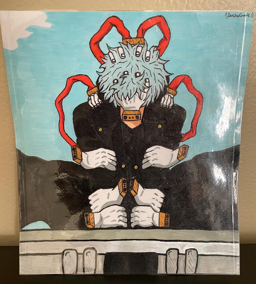 Handmade Laminated Tomura Shigaraki Poster - Etsy