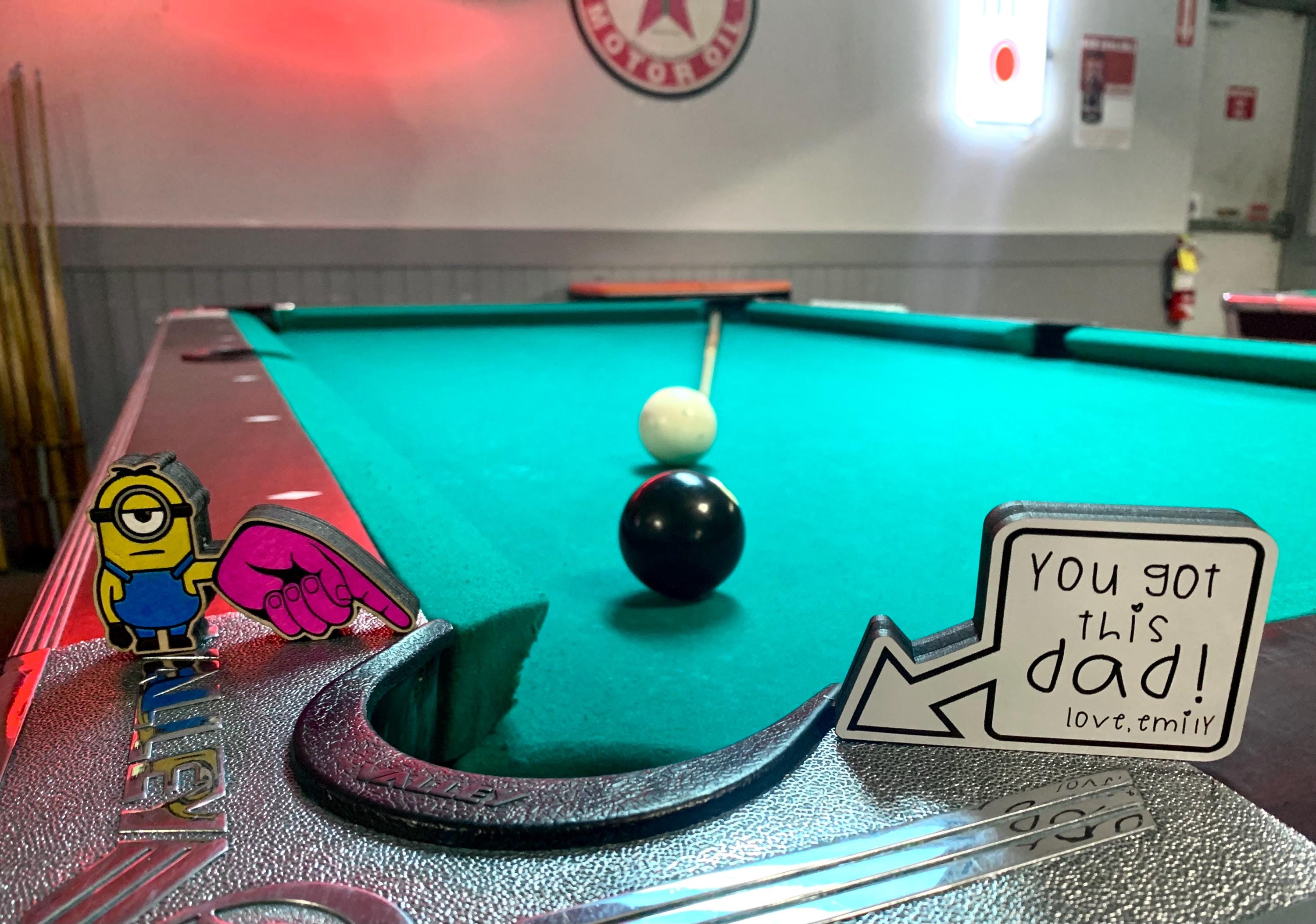 Custom Painted Minion 8 Ball Pocket Marker; APA, Mark Your Pocket ...