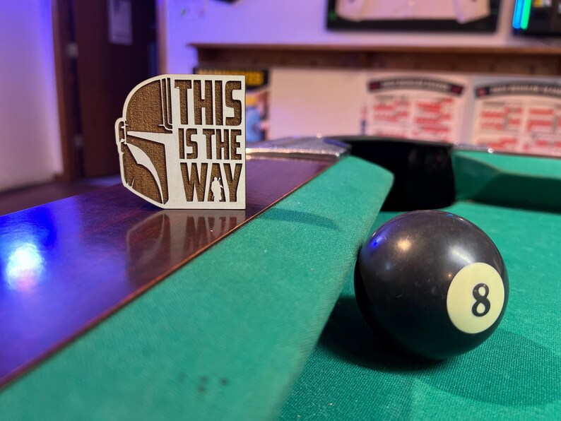 8 Ball Pocket Marker, This is the Way; APA, Mark Your Pocket, Billiard ...
