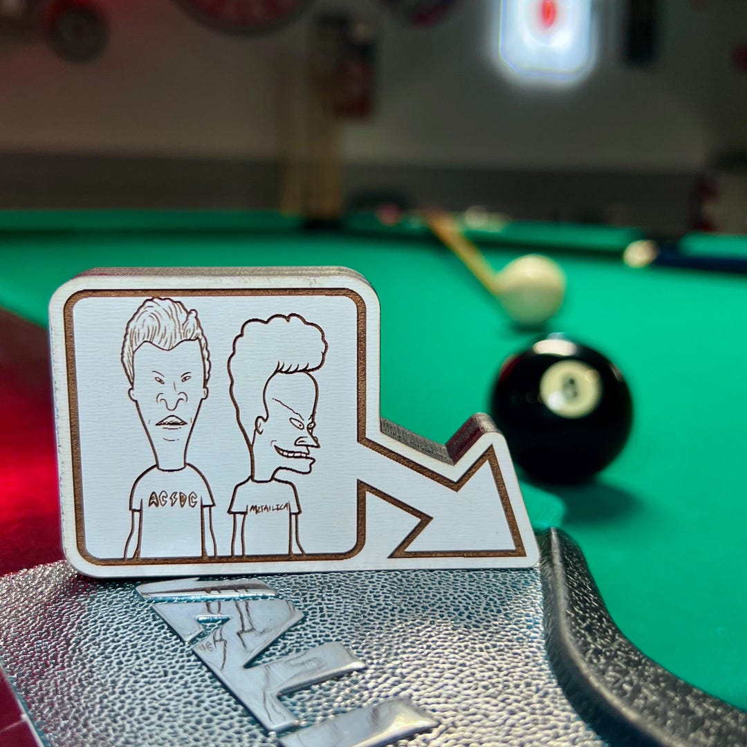 8 Ball Pocket Marker, Beavis & Butthead, 2-sided; APA, Mark Your Pocket ...