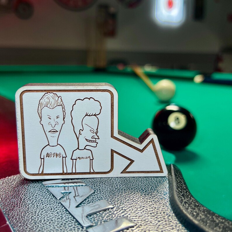 8 Ball Pocket Marker, Beavis & Butthead, 2-sided; APA, Mark Your Pocket ...
