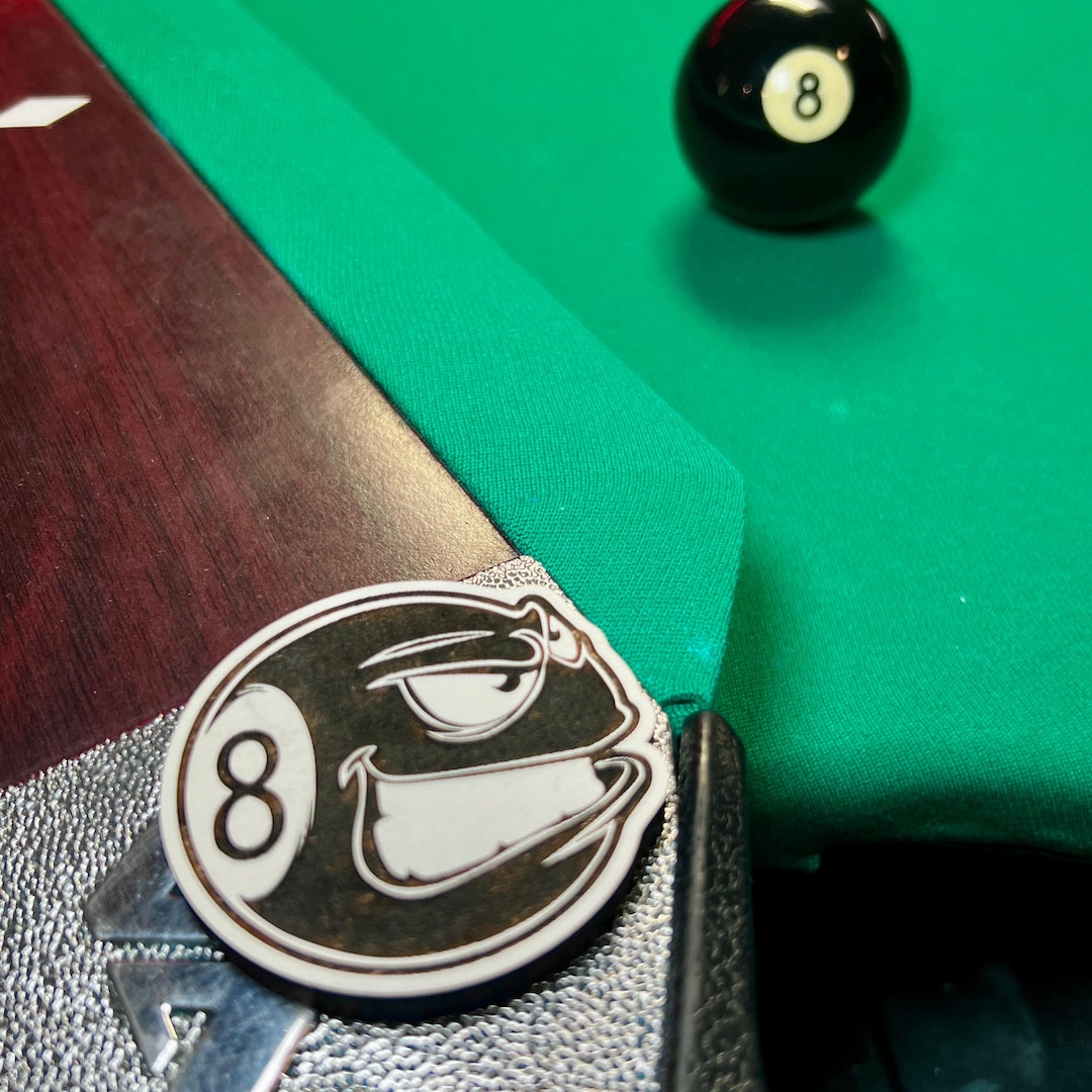 8 Ball Pocket Marker, Aggressive 8 Ball, Token - Etsy