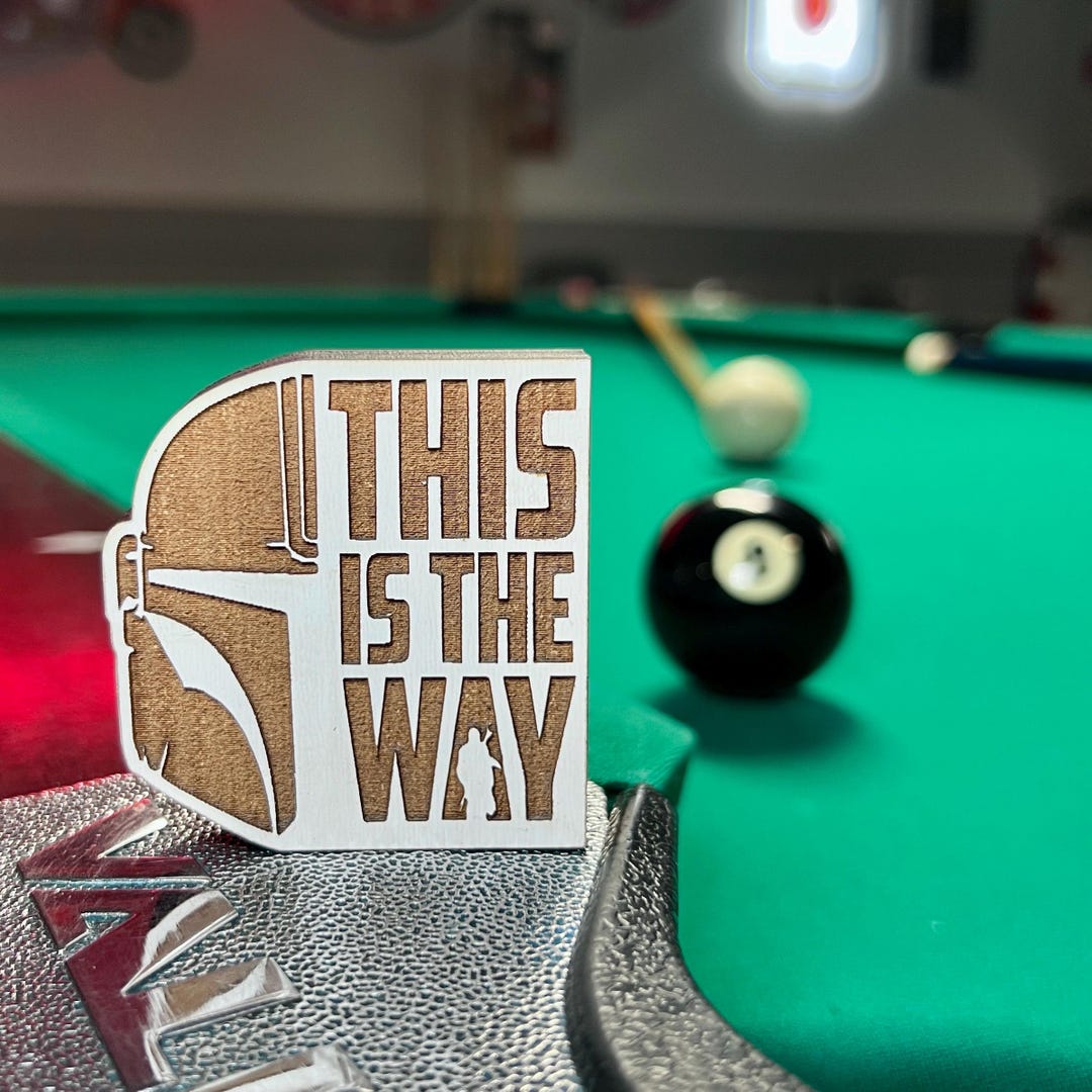 8 Ball Pocket Marker, This is the Way; APA, Mark Your Pocket, Billiard ...