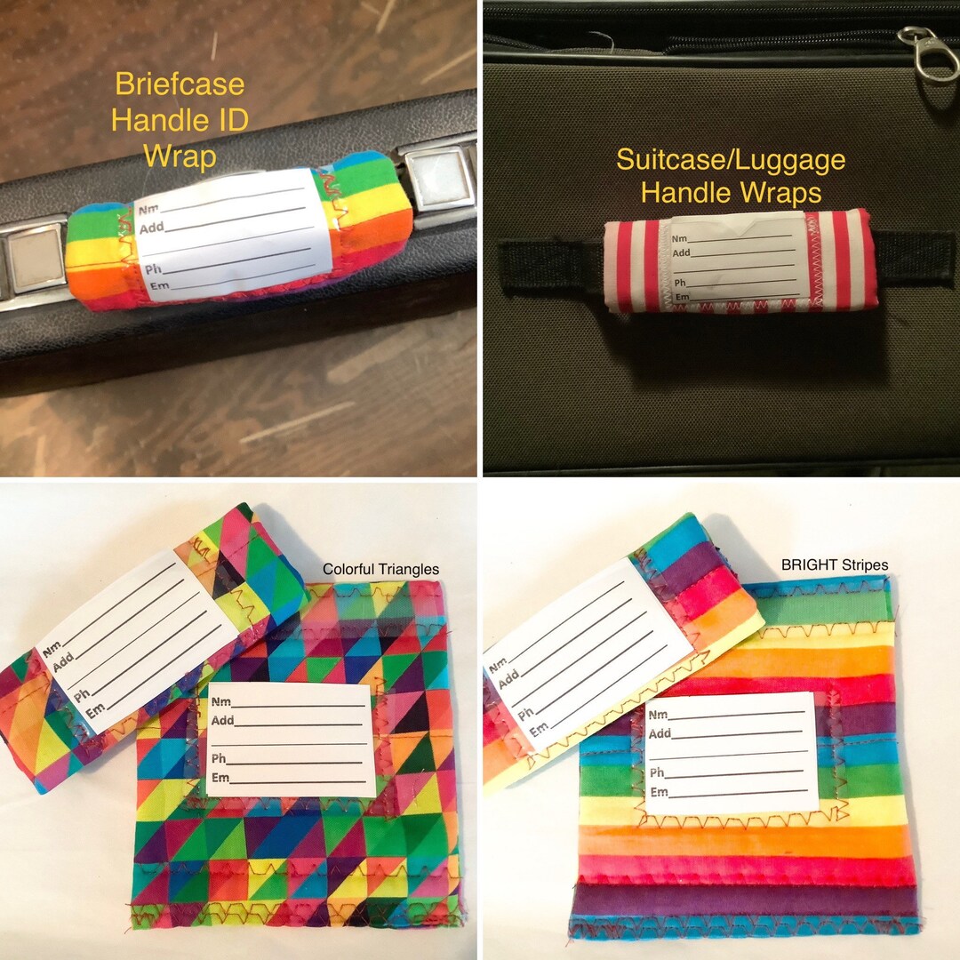 Handle ID Wraps Tags Luggage Backpack Baggage Suitcase Briefcase Duffel ...