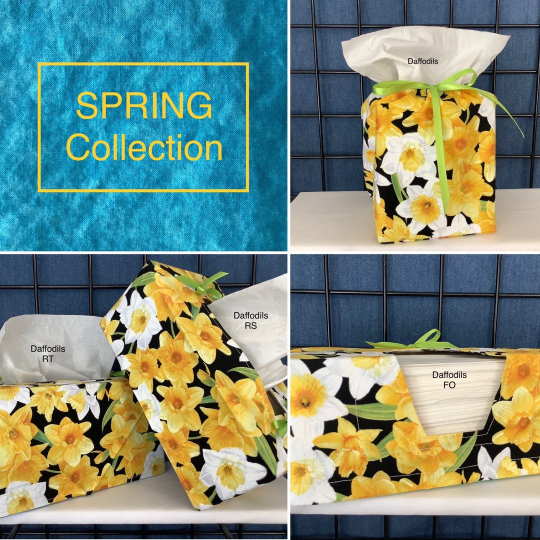 SPRING Collection Tissue Box Covers 4 Sizes Available Unique Exclusive ...