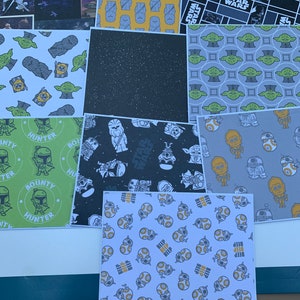 10 Handmade Star Wars Cards With White Envelopes and Optional ...