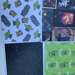 10 Handmade Star Wars Cards With White Envelopes and Optional ...