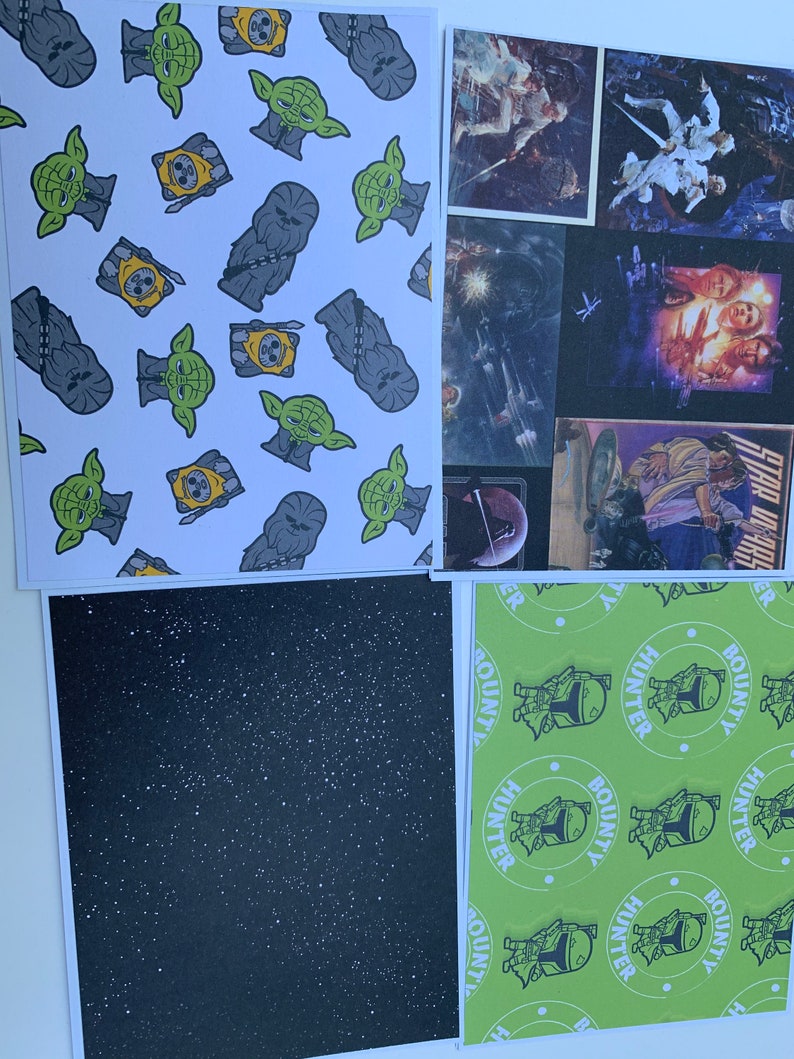 10 Handmade Star Wars Cards With White Envelopes and Optional ...