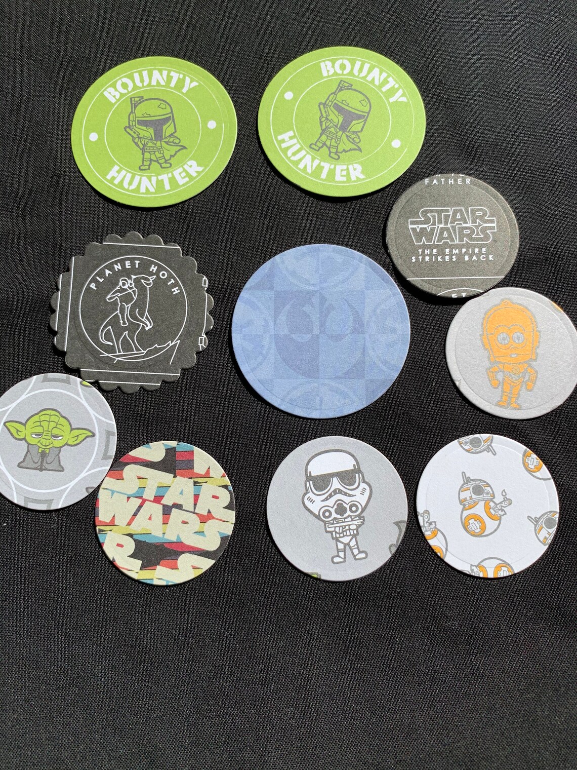 10 Handmade Star Wars Cards With White Envelopes and Optional ...