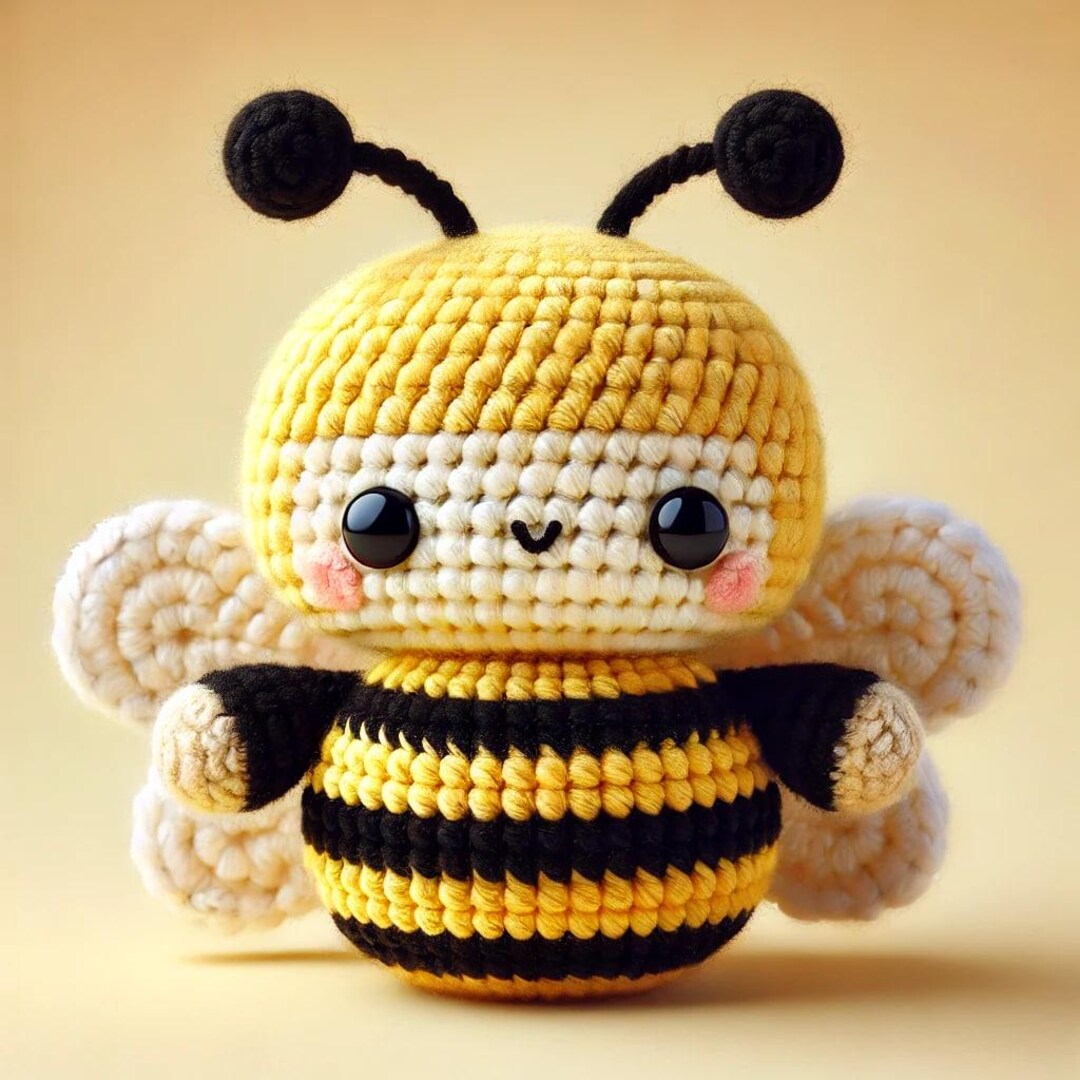 Bee Plush Adorable Crochet Companion for Snuggles, Smiles & Whimsical ...