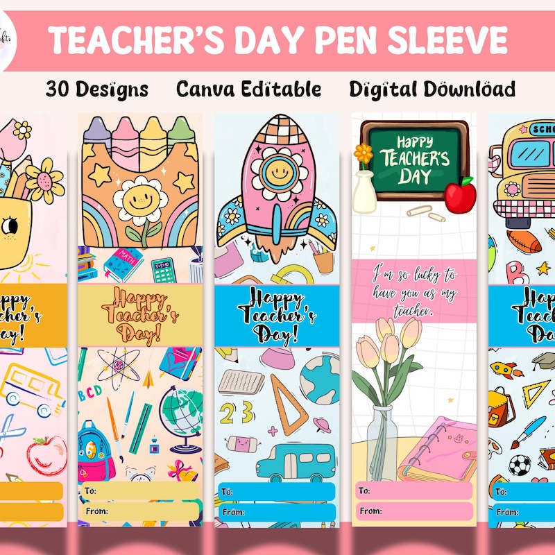 Teacher Day Pen Sleeve - Etsy