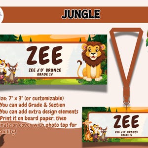 Editable Kids Name Tags Canva Template | 20 Editable Designs ...