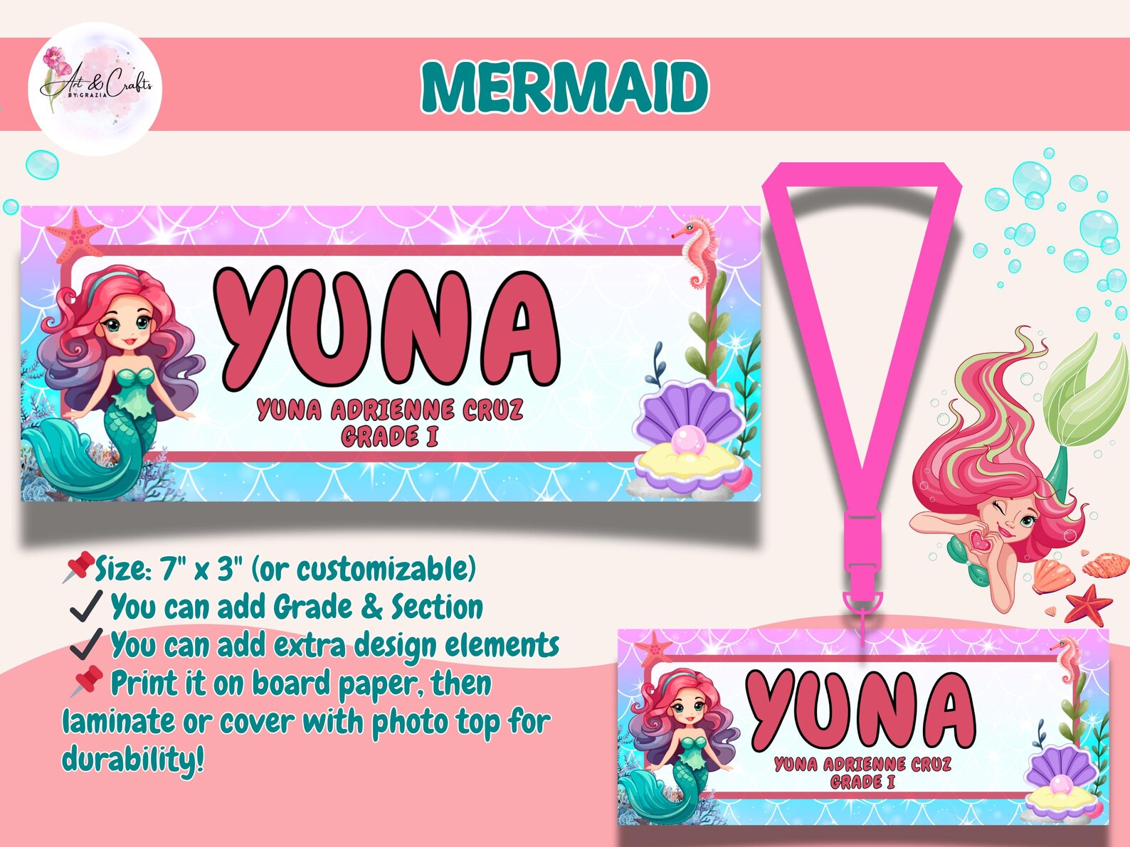 Customizable Name Tags for Kids | 20 Editable Designs | Canva | Digital ...