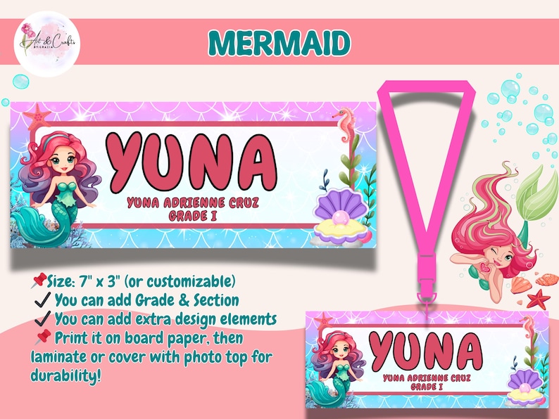 Customizable Name Tags for Kids | 20 Editable Designs | Canva | Digital ...