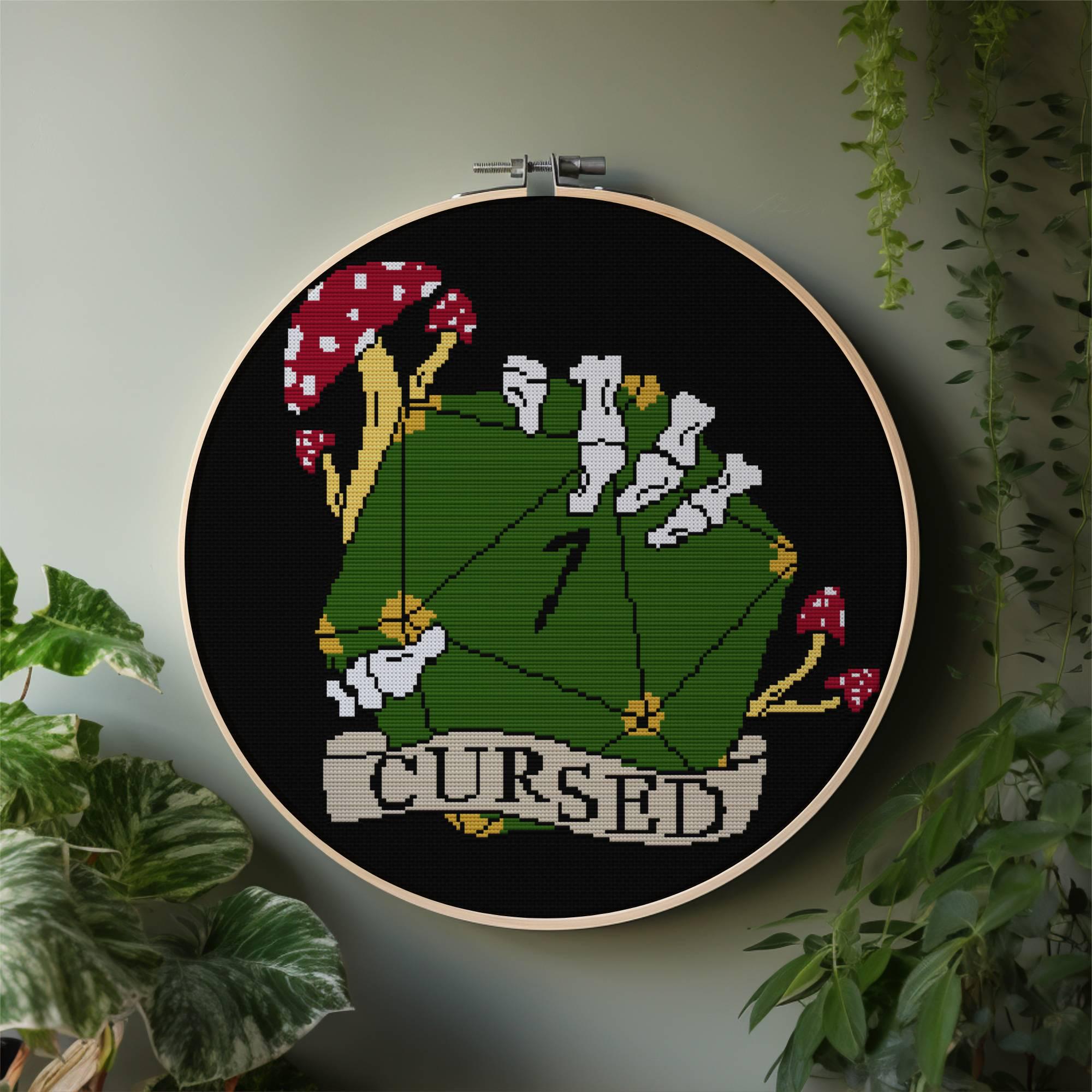 Dungeons and Dragons Cursed Die Cross Stitch Pattern (PDF Pattern) - Etsy