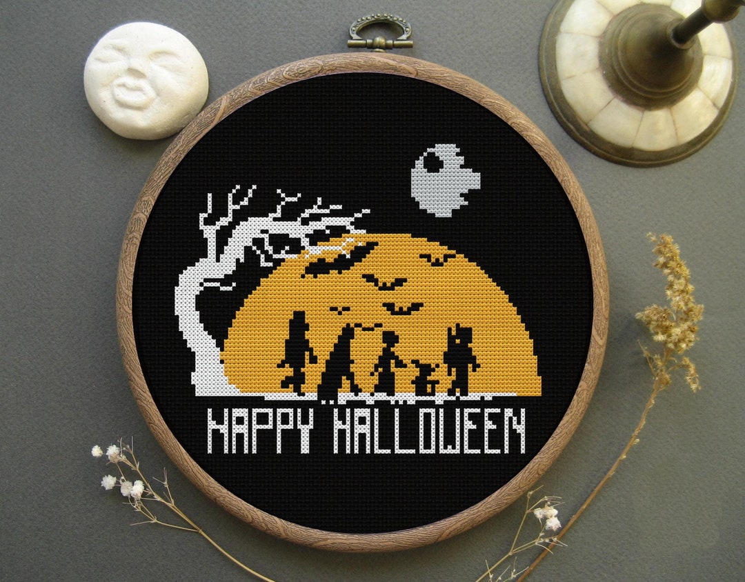 Star Wars Halloween Cross Stitch Pattern for Star Wars Fans Chewbacca ...