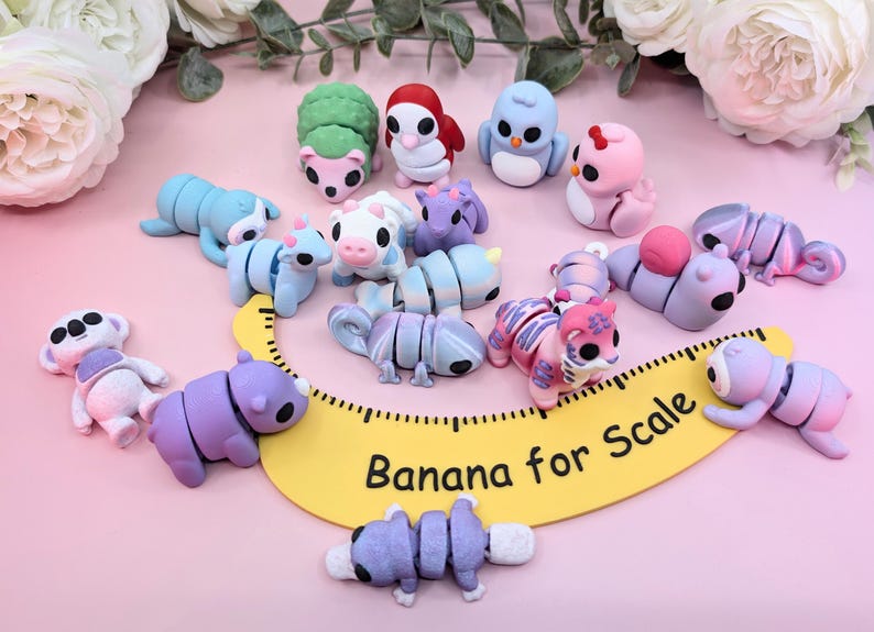 Valentine’s Day Animal Favors | Mini 3D Printed Articulated Zoo Animals ...