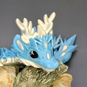 Long Baby Winterwings Articulated Dragon Snow Dragon Glows in the Dark ...