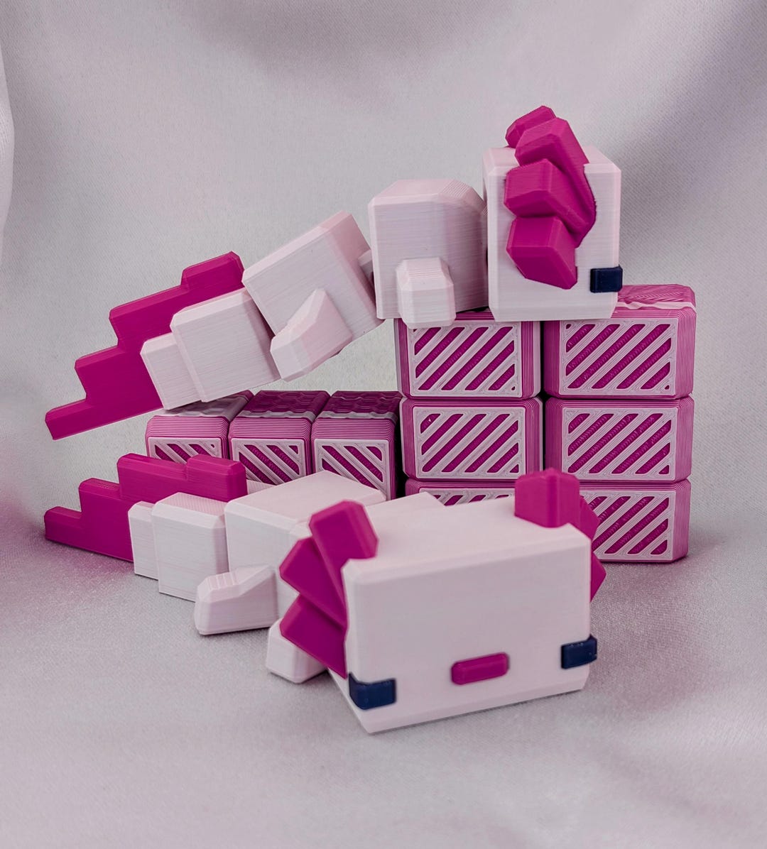 Bloxlotl Axolotl 3D Printed Sea Creature - Etsy