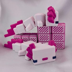 Bloxlotl Axolotl 3D Printed Sea Creature - Etsy