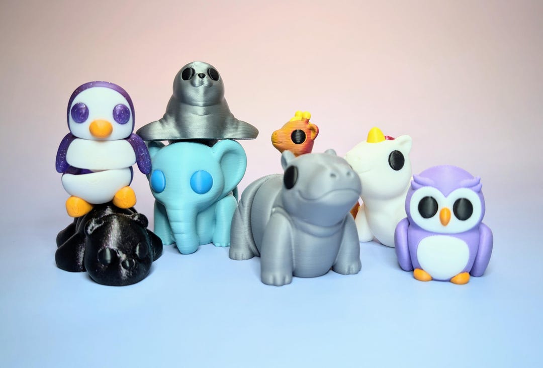 3D Printed Articulated Critter Collection: Animal Figures - Etsy