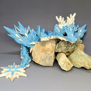 Long Baby Winterwings Articulated Dragon Snow Dragon Glows in the Dark ...