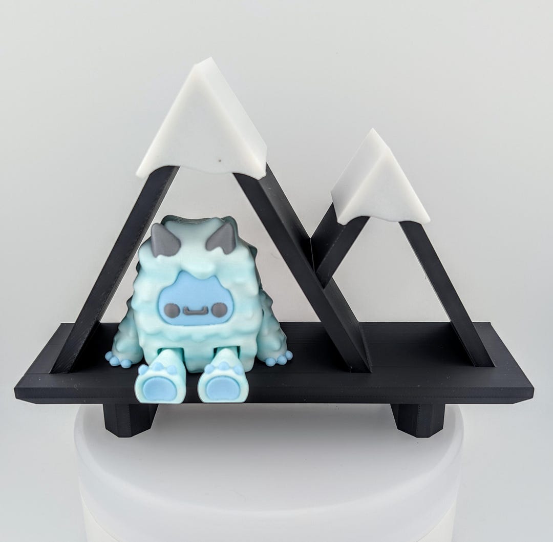 Yeti on a Shelf 3D Printed Articulated Toy Decoration - Etsy