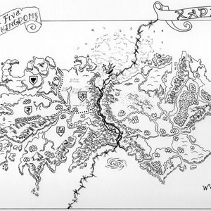 The Dragon Prince Fantasy Map (digital Image) - Etsy