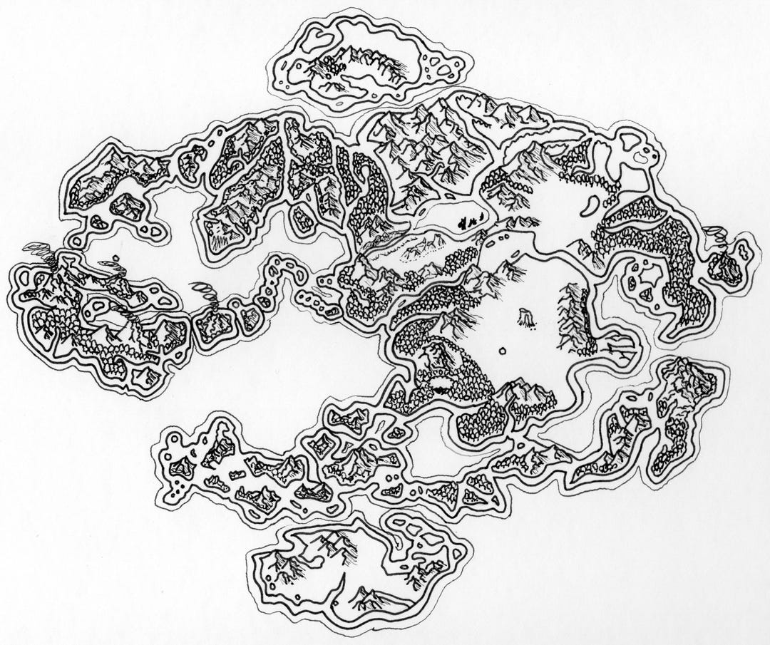 Avatar: the Last Airbender 4 Nations Fantasy-style Map (digital Image ...