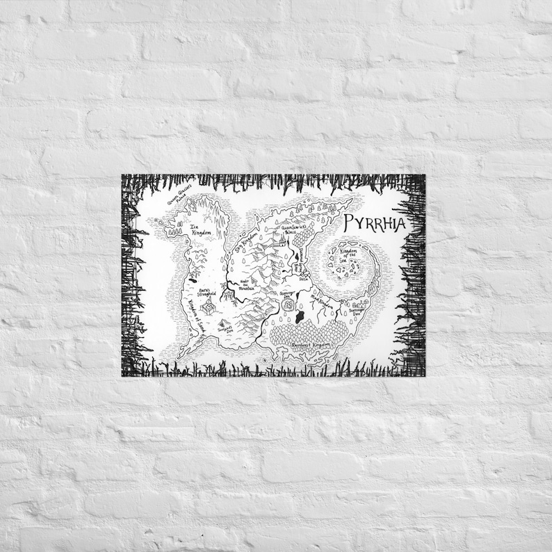 Wings of Fire Pyrrhia Fantasy Map (poster) - Etsy