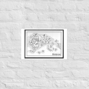 Pokemon Hoenn Fantasy Map (poster) - Etsy