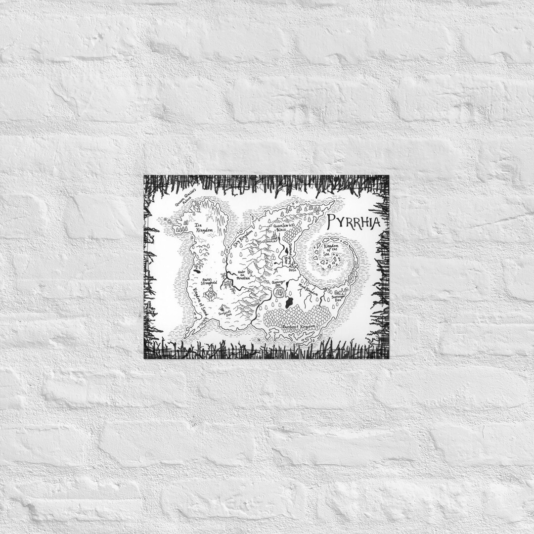 Wings of Fire Pyrrhia Fantasy Map (poster) - Etsy