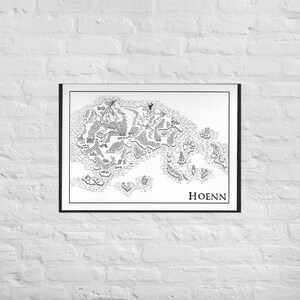 Pokemon Hoenn Fantasy Map (poster) - Etsy