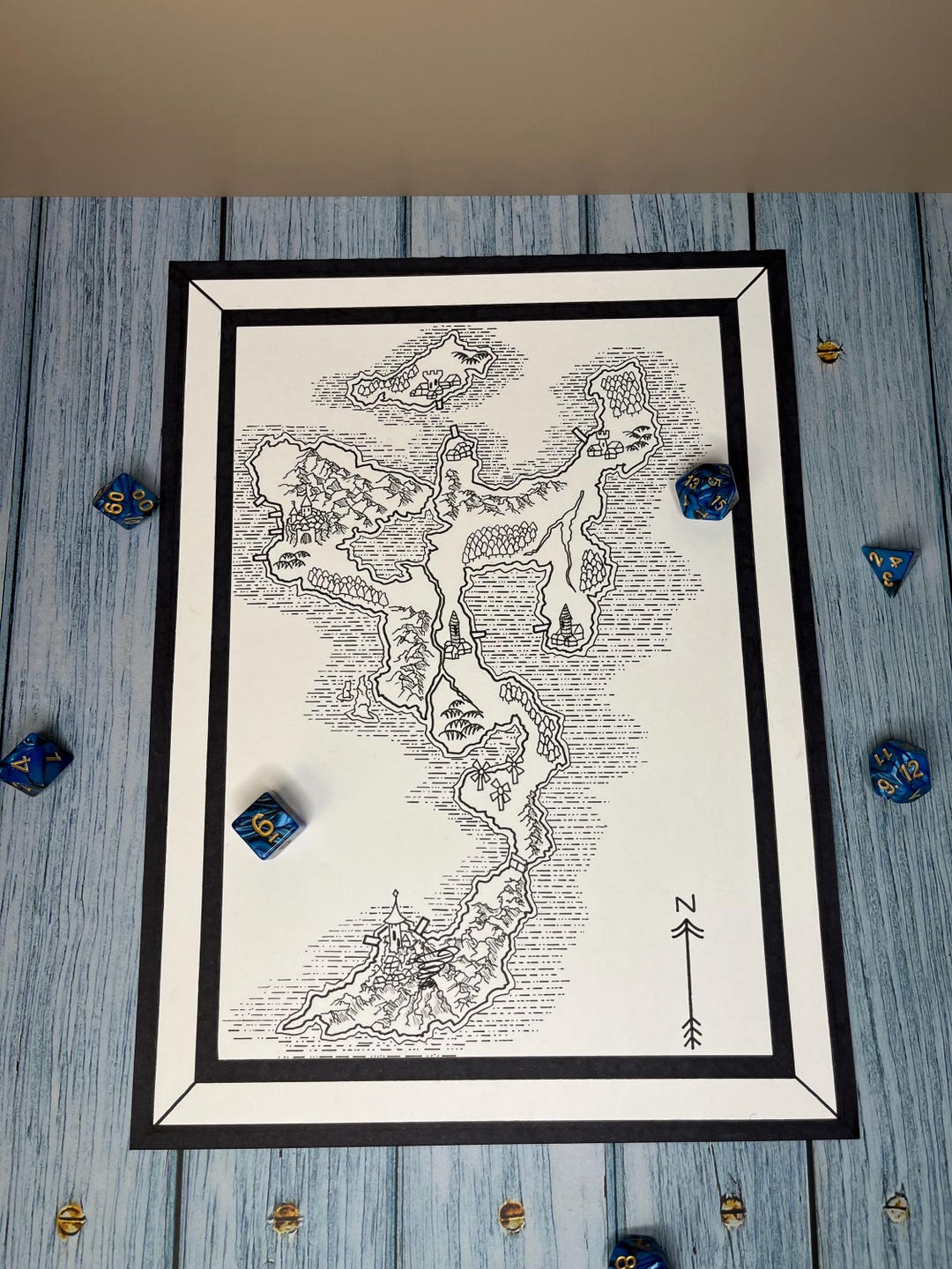 Fantasy Map for Dnd Homebrew Campaign - Etsy