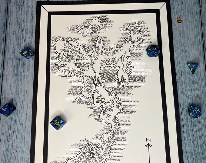 Fantasy Map for Dnd Homebrew Campaign - Etsy