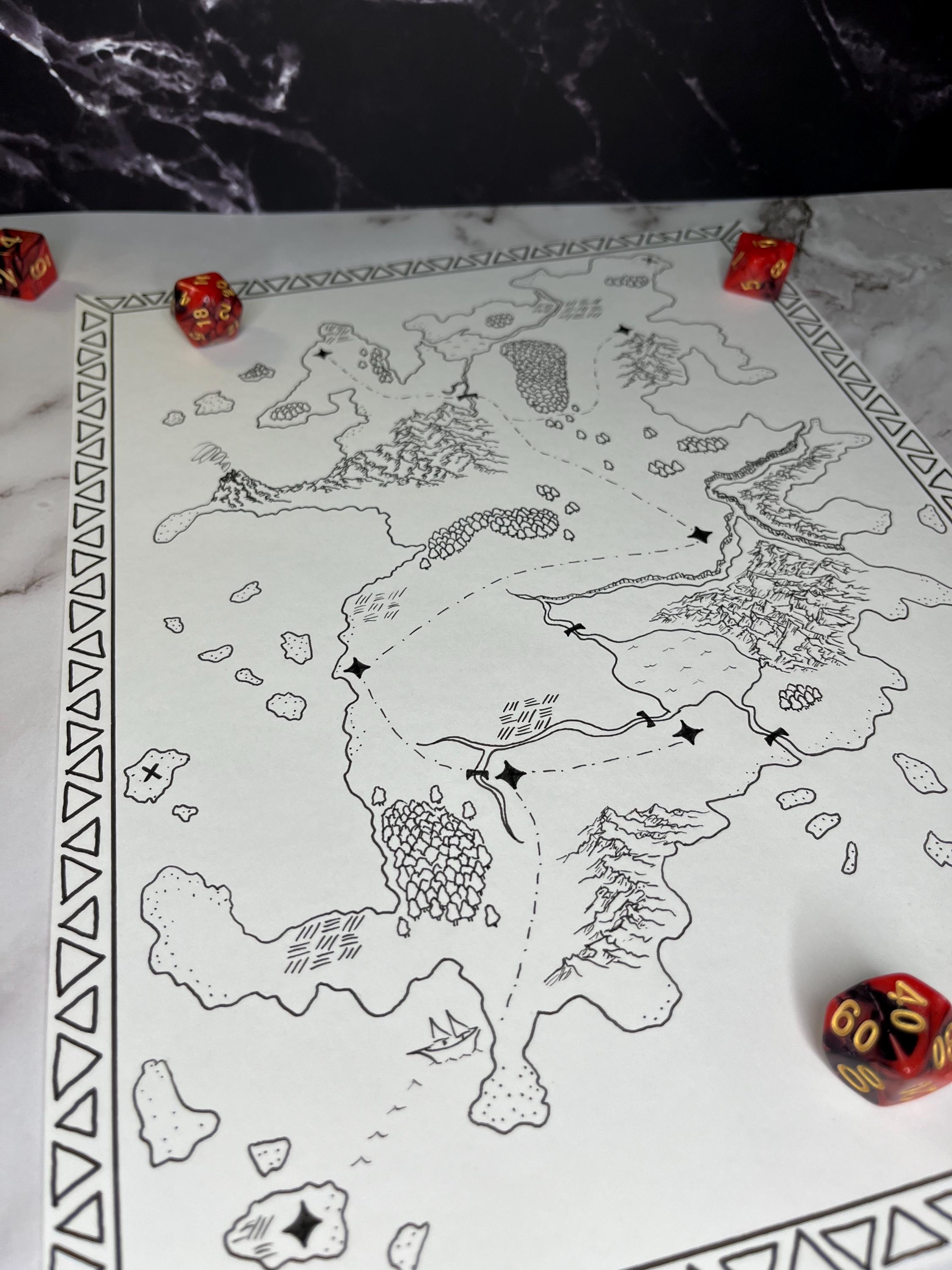Fantasy Map for D&D - Etsy