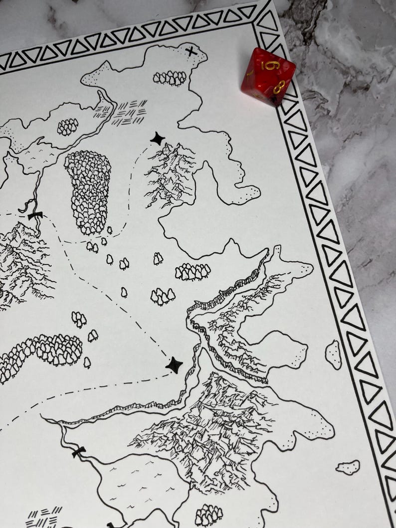 Fantasy Map for D&D - Etsy